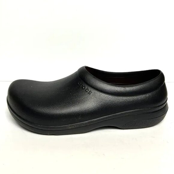 CROCS | Shoes | Crocs Mens On The Clock Clogs Black Size 1 M | Poshmark